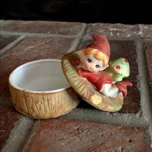 Accents | Vintage Ceramic Elf Box | Poshmark